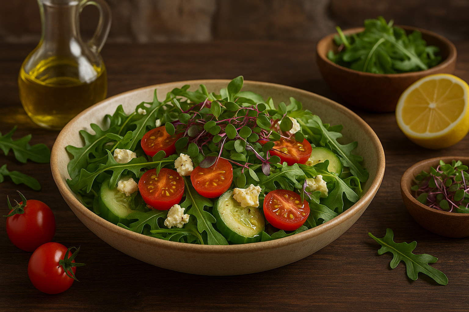Microgreen Recipes - Peppery Detox Salad with Rocket & Radish ...